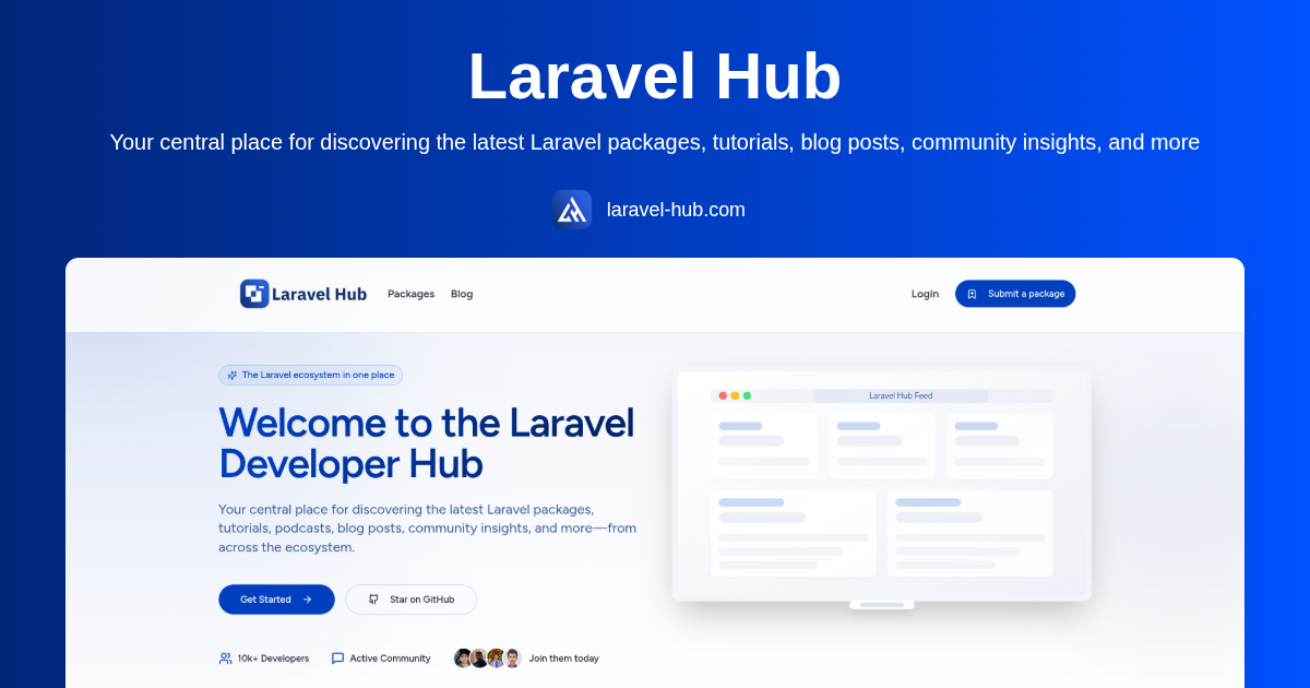 LaravelHub - Laravel Hub – The Central Community for Laravel Developers